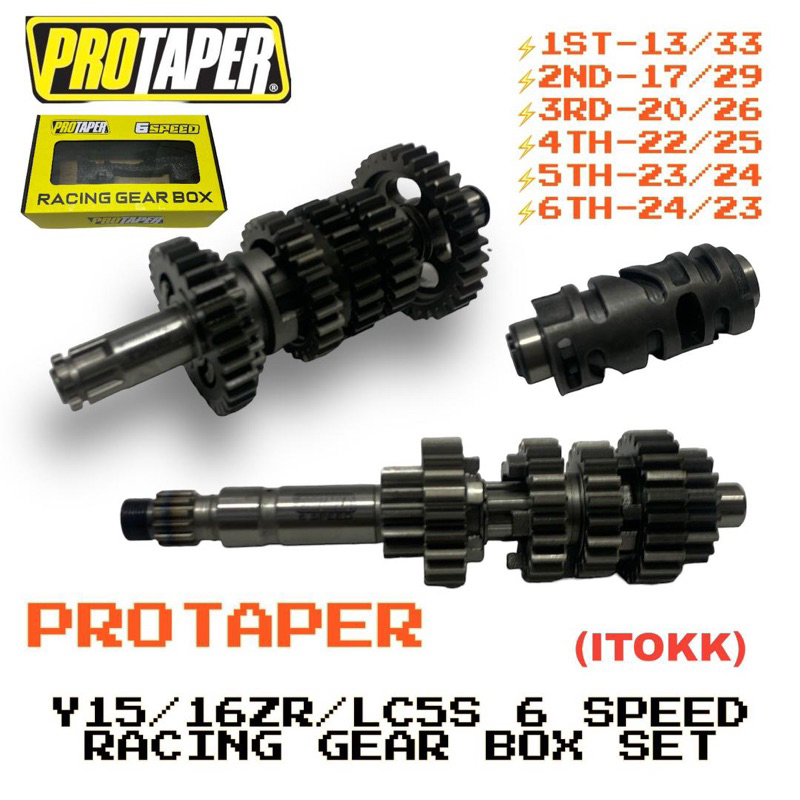 PROTAPER Y15/16ZR/LC5S RACING GEAR BOX SET 6 SPEED | Shopee Malaysia
