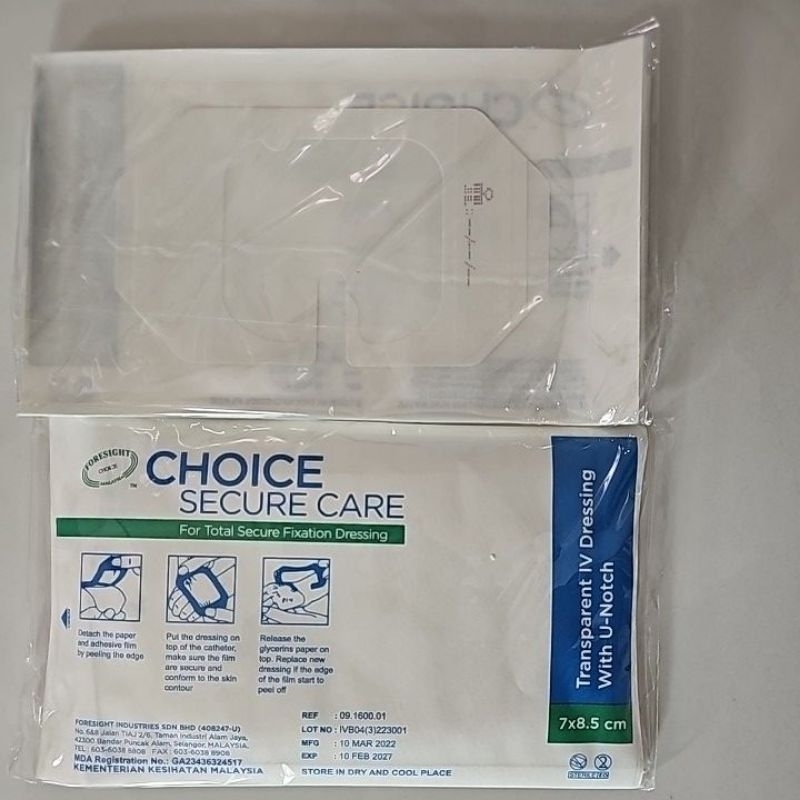 10 pieces choice secure care for total secure fixation dressing ...