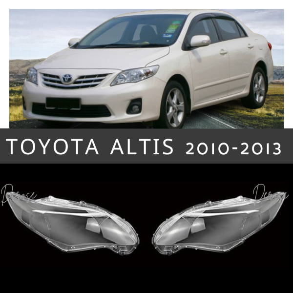 TOYOTA ALTIS 2010 2011 2012 2013 HEADLAMP COVER / HEADLIGHT COVER LENS ...