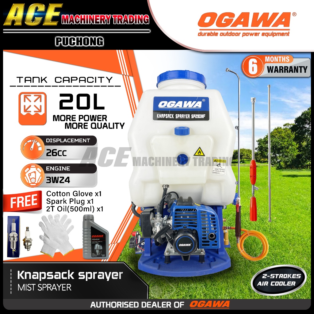[ 100% Original ] OGAWA 20 Liter Mist Sprayer Knapsack Sprayer Engine Sprayer Pump Racun Pump ...