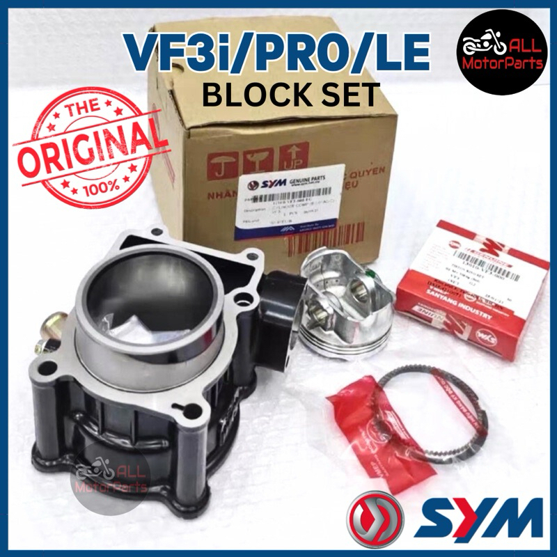 [100% ORI SYM] VF3i V1 V2 LE ABS VF3 PRO CYLINDER BLOCK COMPLETE SET BLOCK PISTON & RING ...