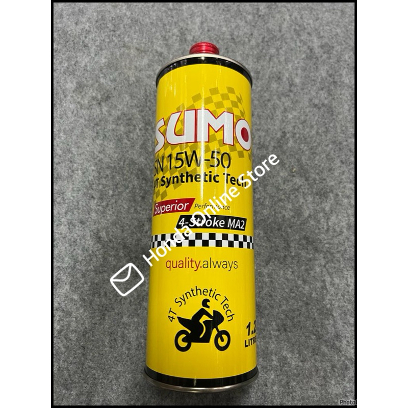 SUMO 4T Synthetic Tech SN 15W-50 1.2L Litre Motorcycle Engine Oil ...