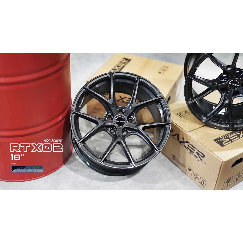RAXER RTX02 18'' FLOW FORMING (DARK GRAPHITE/PREMIUM DARK GRAPHITE ...