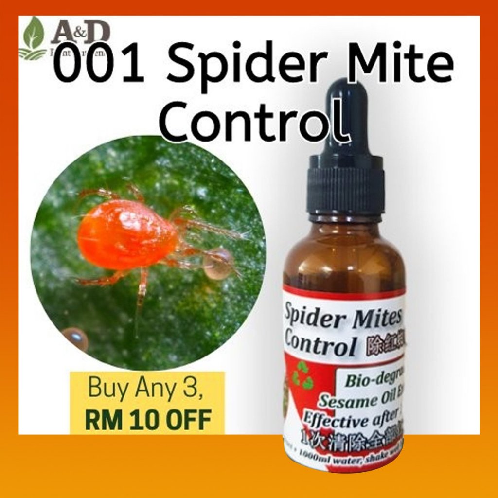 🚫 001 Spider Mites Pest Control 🚫 Organic Plant Insect Repellent Spray ...