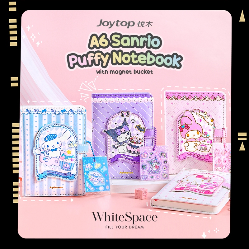 Whitespace A6 Original Sanrio Puffy Notebook with Magnet Buckle Goo ...