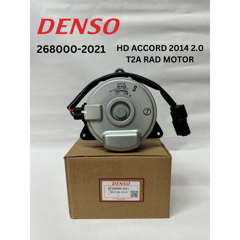 268000-2021 HONDA ACCORD 2014 2.0 T2A RADIATOR FAN MOTOR (DENSO ...