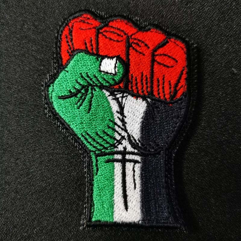 STAY STRONG PALESTINE FIST - VELCRO PATCH - HIGH QUALITY EMBROIDERY ...