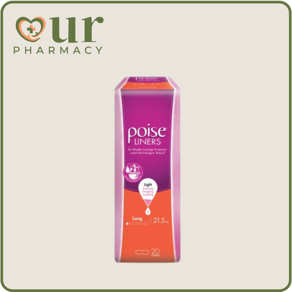 Poise Liners Long Incontinence/Adult Diapers (21.5cm/10 x 2 Packs ...