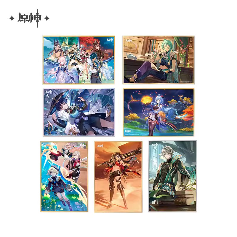 [Official] Genshin Impact Art Paper Frame | Shopee Malaysia