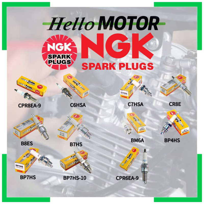 NGK SPARK PLUG C6HSA C7 CPR8EA-9 CR8E BM6A B8ES 125Z EX5 DREAM LC135 ...