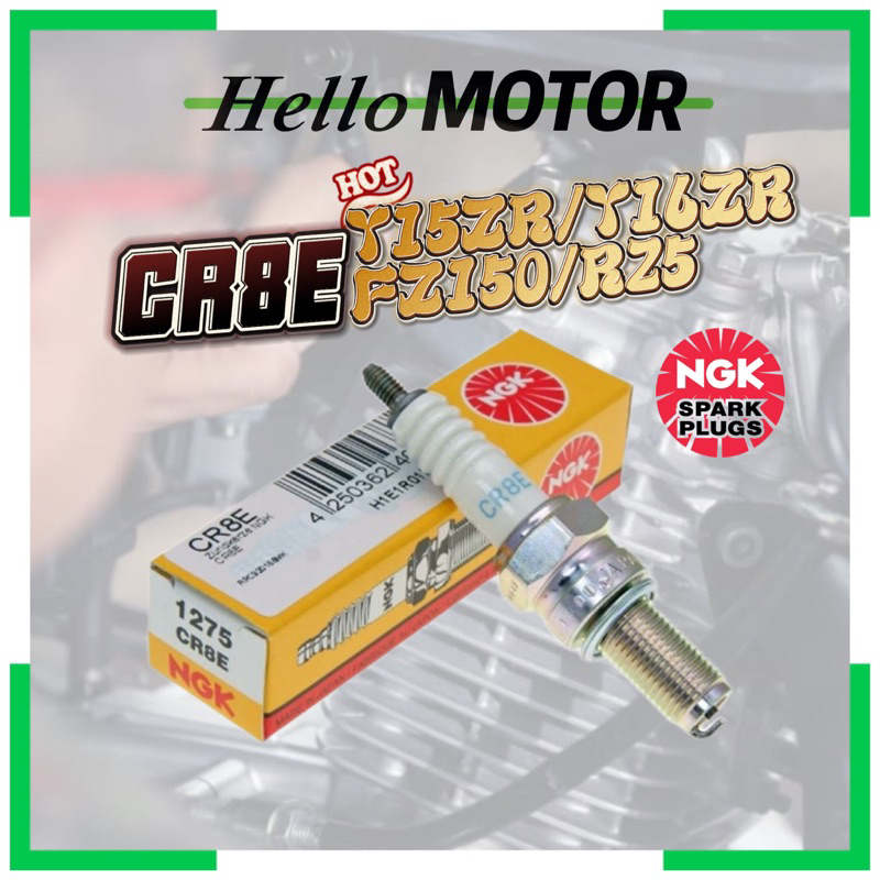 NGK SPARK PLUG CR8E Y15 v1 v2 Y16 FZ150 R25 100% ORIGINAL | Shopee Malaysia