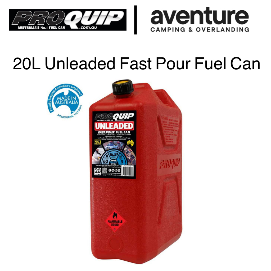 (READY STOCK) PROQUIP 20L Plastic Fast Pour Fuel Tank Jerry Can ...
