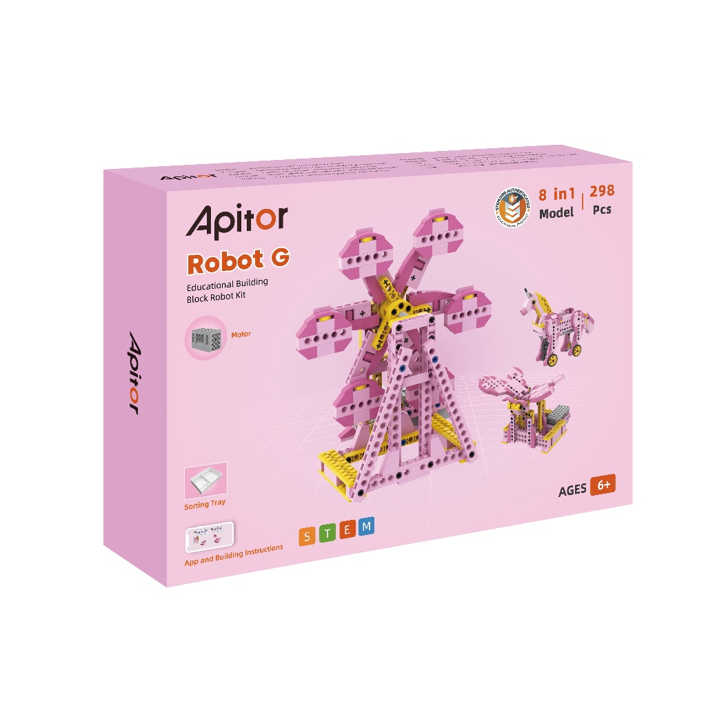 Apitor Robot G Educational Building Block Robot Kit 8-in-1 Models 298 ...
