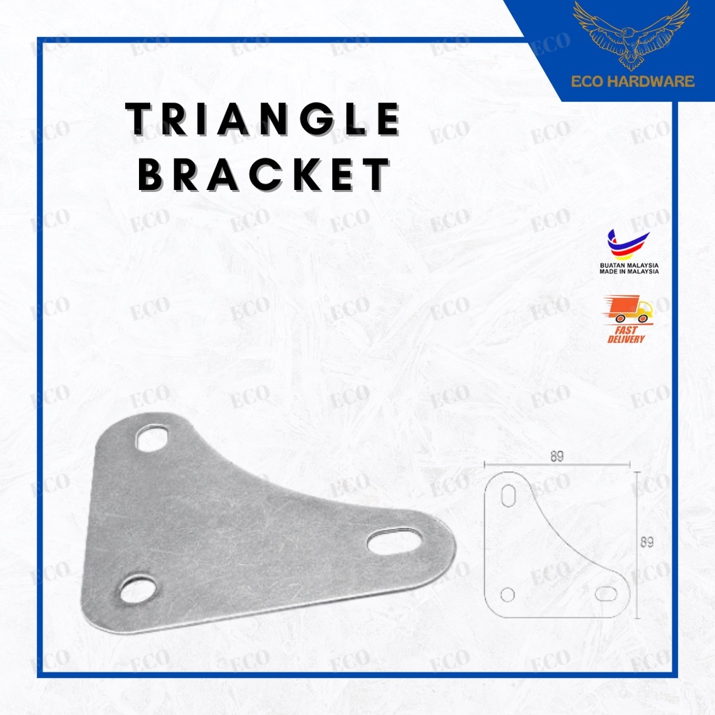50pcs Corner Plate Slotted Angle Bar Besi Rak Bracket Siku Besi Rak ...