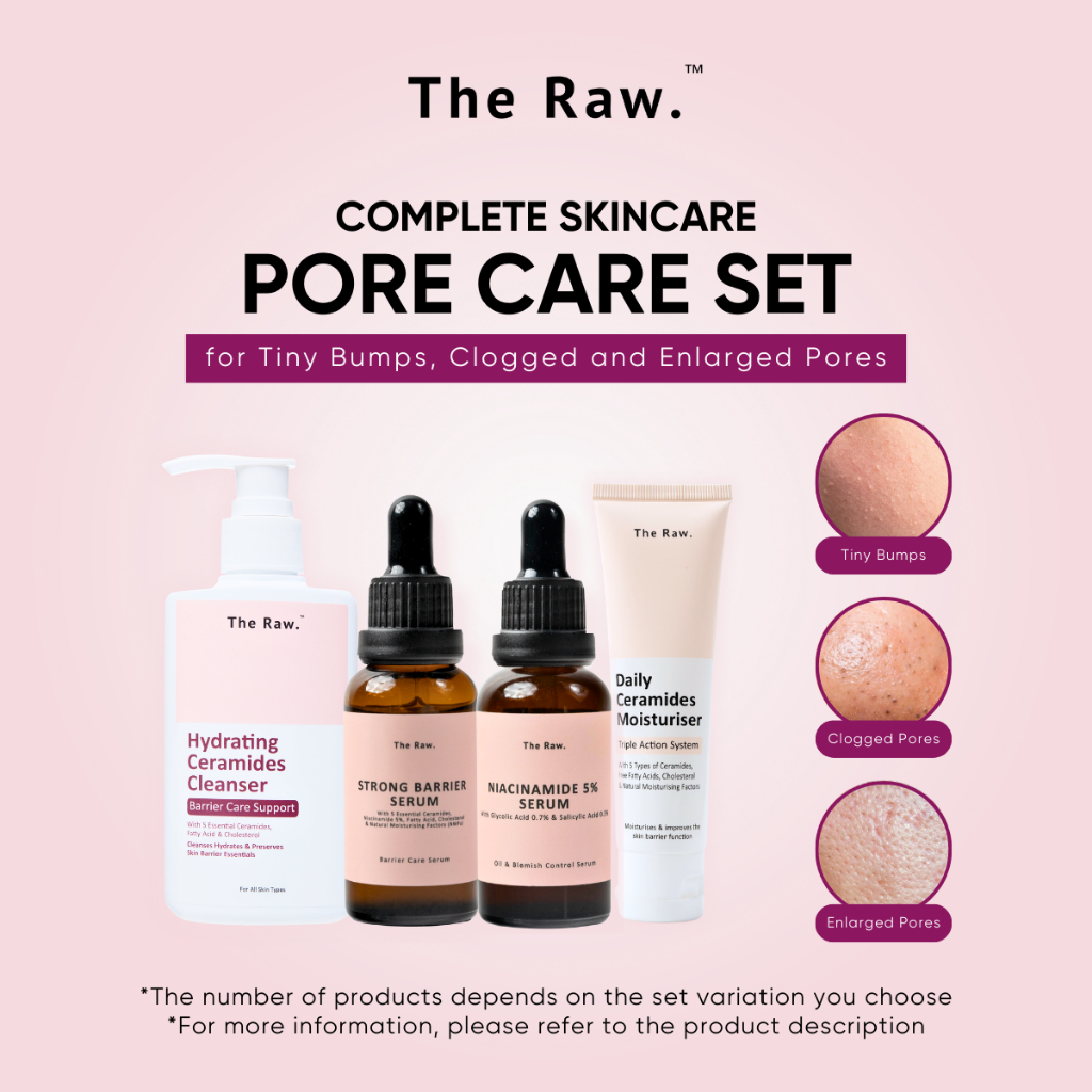 The Raw. Pore Care Set - for Tiny Bumps, Clogged & Enlarged Pores ...
