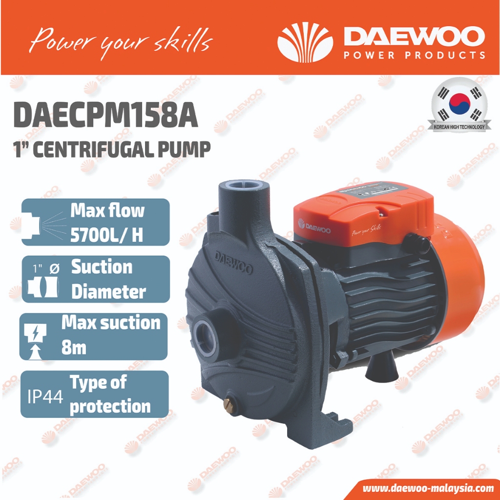 DEAWOO 1" CENTRIFUGAL PUMP DAECPM158A | Shopee Malaysia