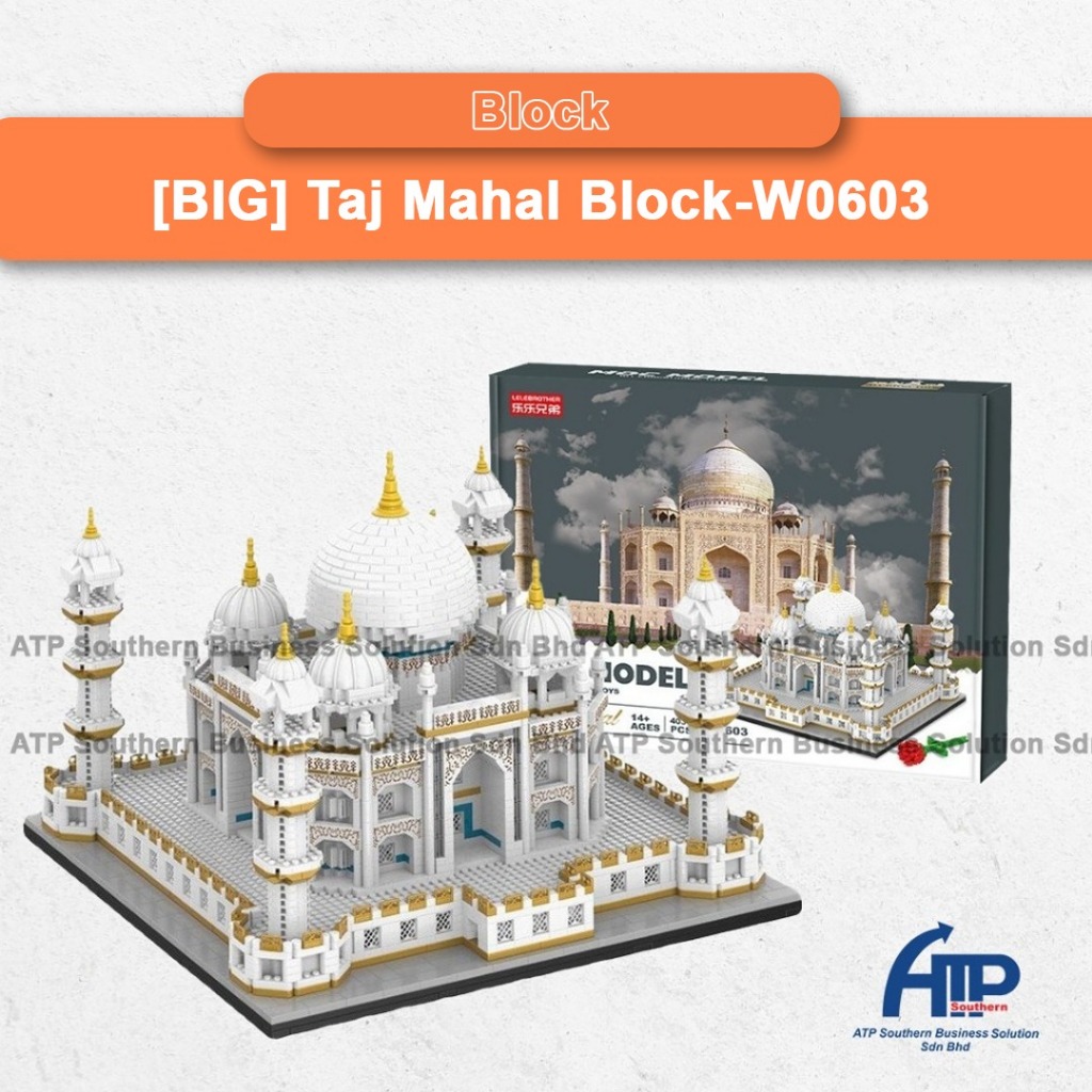 Big Taj Mahal Block Non-Toxic ABS Material Blocks World Famous ...