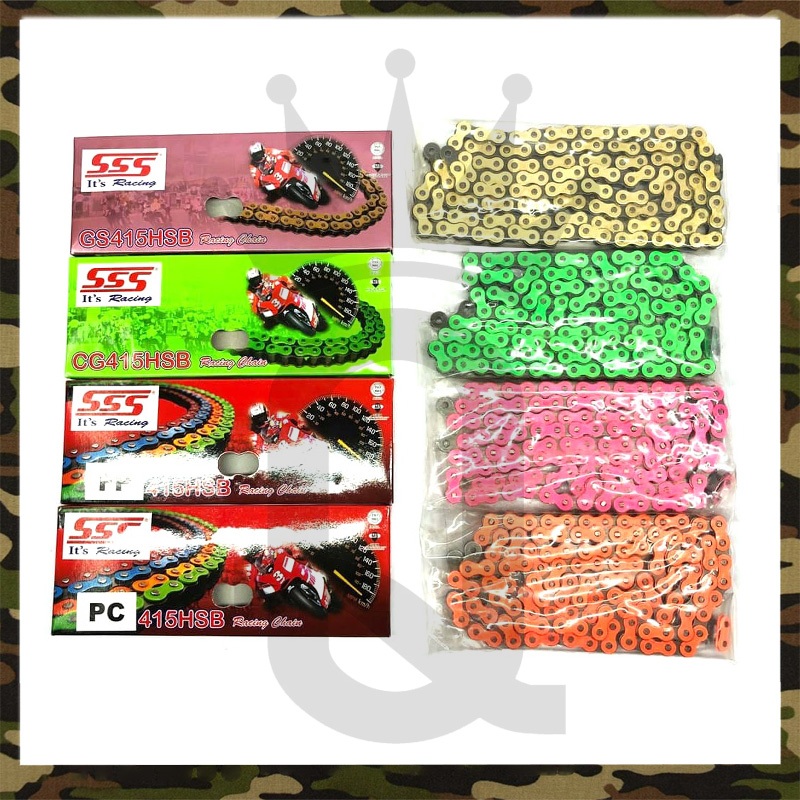 SSS 415 GOLD CHAIN COLOR RANTAI 122L 132L RANTAI PINK HIJAU OREN SSS GS ...