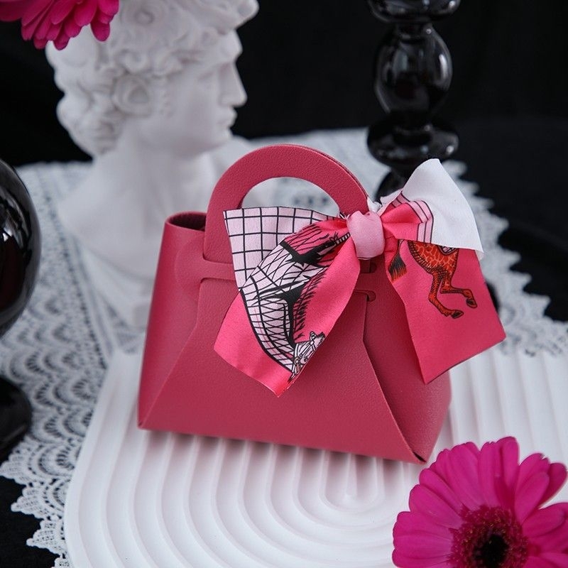 European Style Leather Gift Bag Goodies Bag Doorgift Bag Wedding Beg ...
