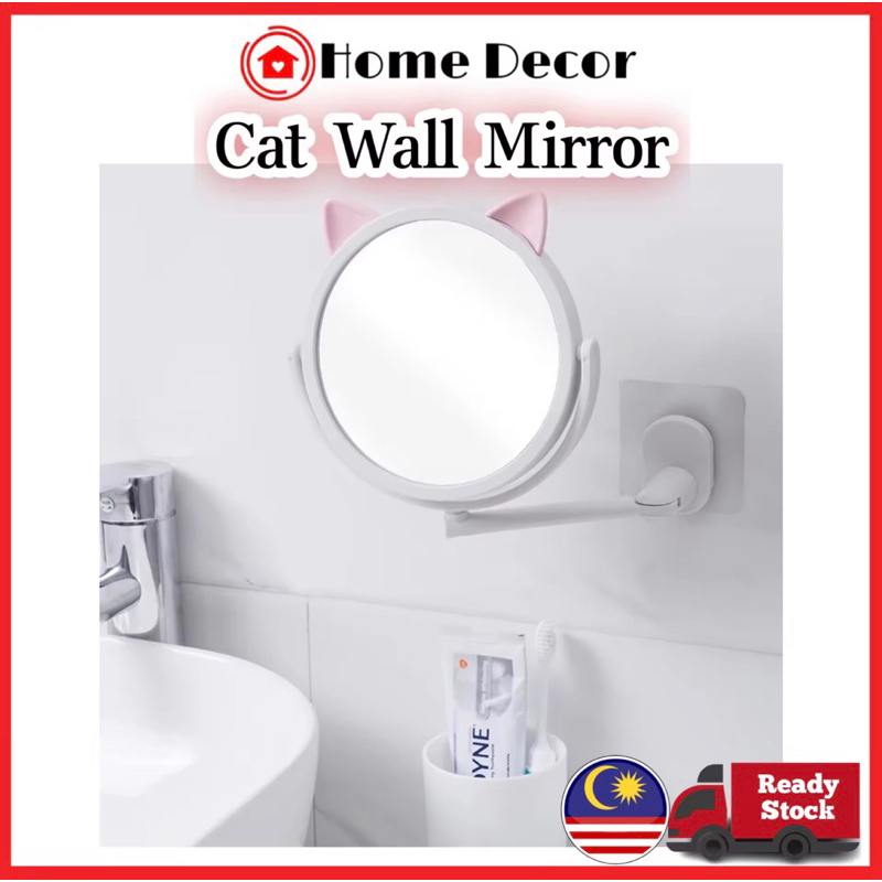 HomeDecorMY Wall Makup Mirror Vanity Mirror Bathroom Mirror Kaca Cermin ...