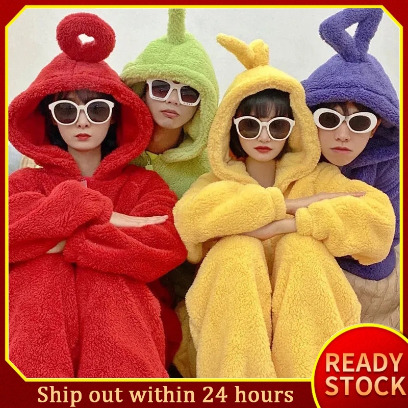 【Ready Stock】Cartoon Teletubbies Costume Onesie Pajamas Cosplay Aldult ...