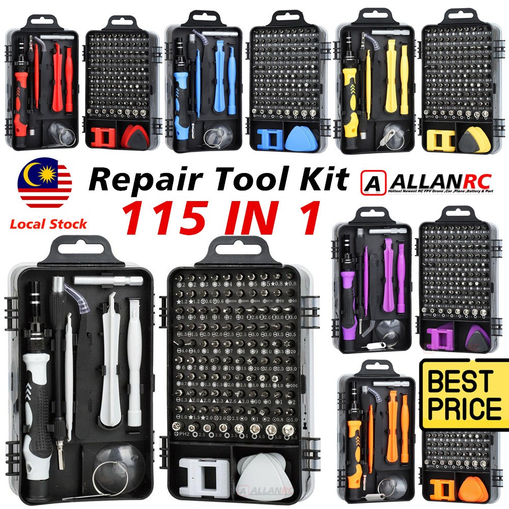 115 in 1 Mini Magnetics DIY Repair Tool Kit PC Mobile Phone Precision ...