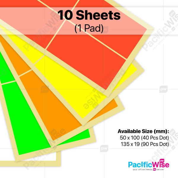 Rectangle Sticker Label/Label Pelekat Segi Empat/Sticker Label (10 ...