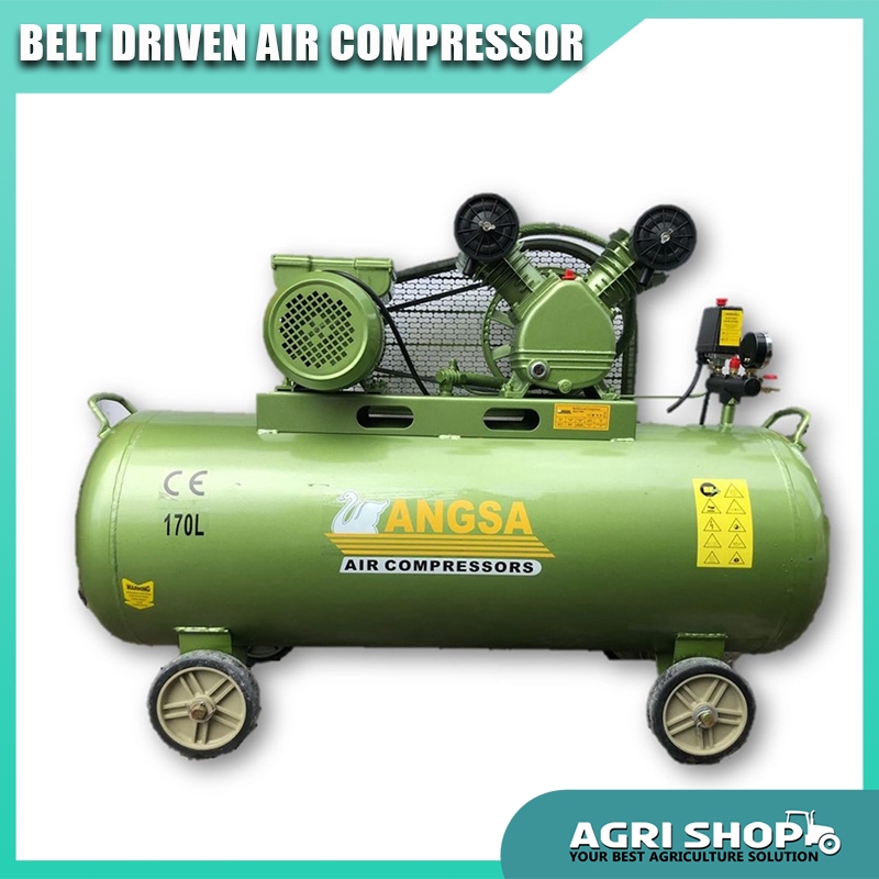 Agrishop ANGSA AS3-170N 3HP x 170 Liter Belt Driven Air Compressor ...