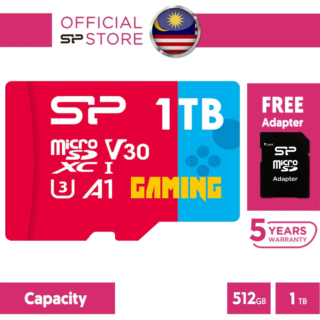 Silicon Power Memory Card 512GB/1TB (A1) UHS-I U3 A1 V30 100MBs ...