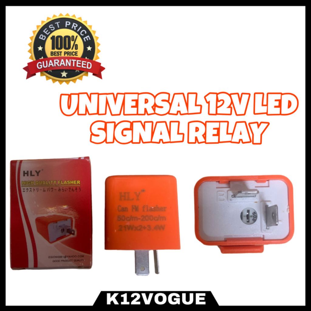 UNIVERSAL LED SIGNAL RELAY 12V WITH ADJUSTBLE FOR ALL MOTORCYLE (YAMAHA ...