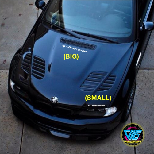 VORSTEINER Style Hood E36 E34 E46 E39 Sticker / Decal (High Quality ...