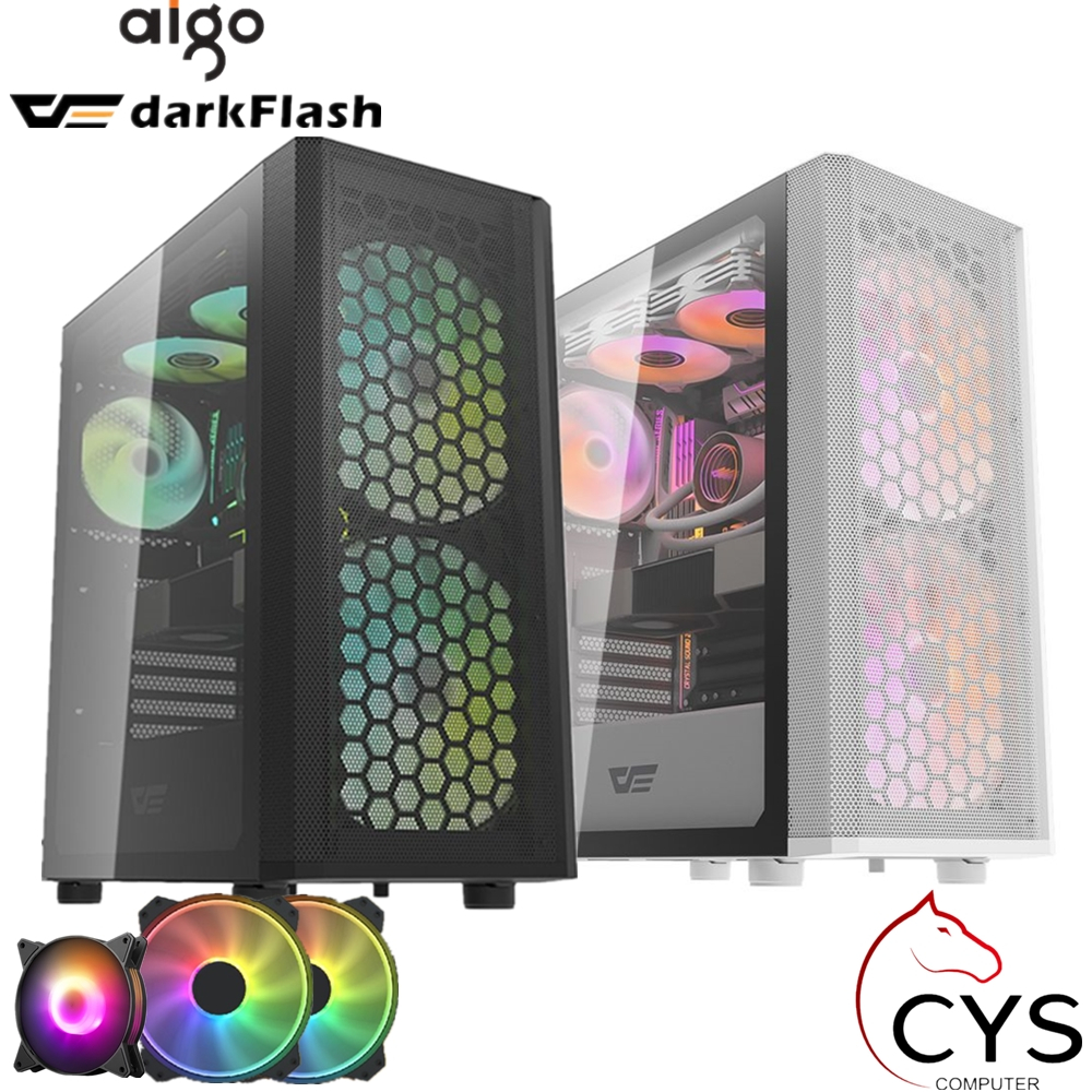 AIGO DARKFLASH DK360 TG ATX CASING | Shopee Malaysia