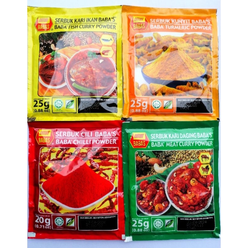 🔥𝟒 𝐉𝐄𝐍𝐈𝐒 𝐁𝐀𝐁𝐀'𝐒 REMPAH RATUS , SERBUK/POWDER 20G/25G BABAS | Shopee ...