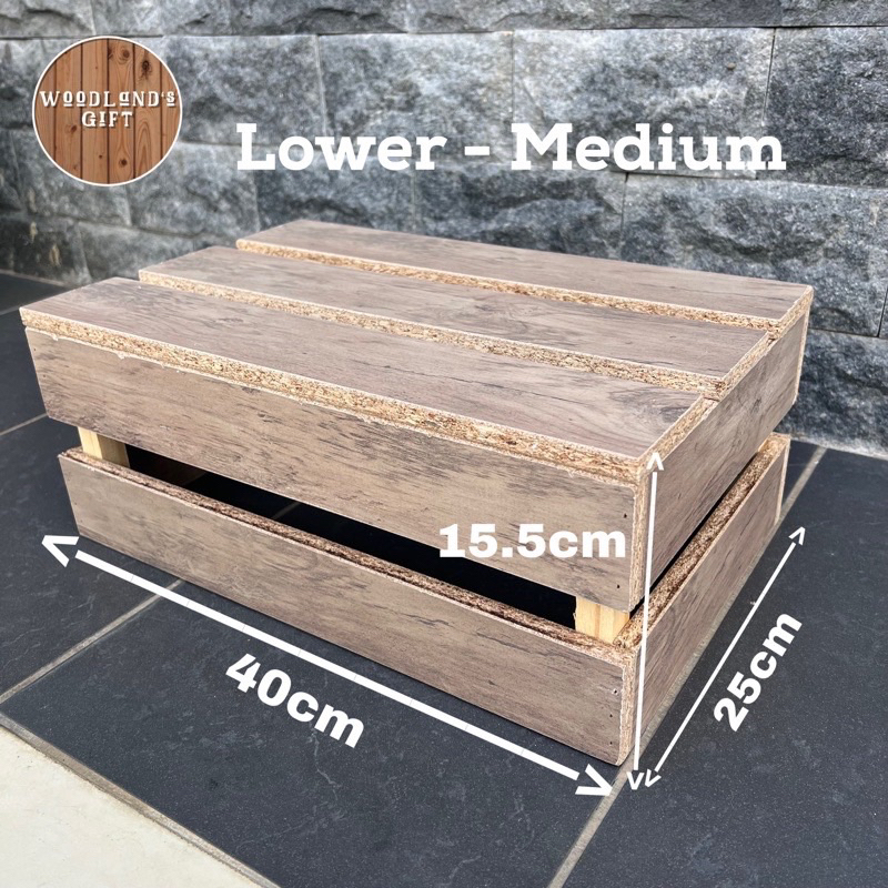 Wooden decoration/storage boxes/crates/kotak kayu（Customise Available ...