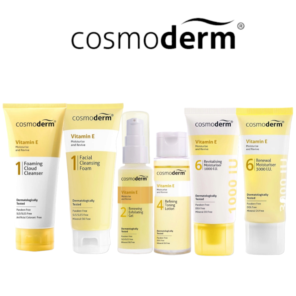 Cosmoderm Vitamin E for dry and dull skin or uneven texture | Shopee ...