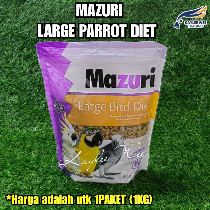 ORIGINAL PACKAGING MAZURI LARGE PARROT DIET 1KG | Shopee Malaysia