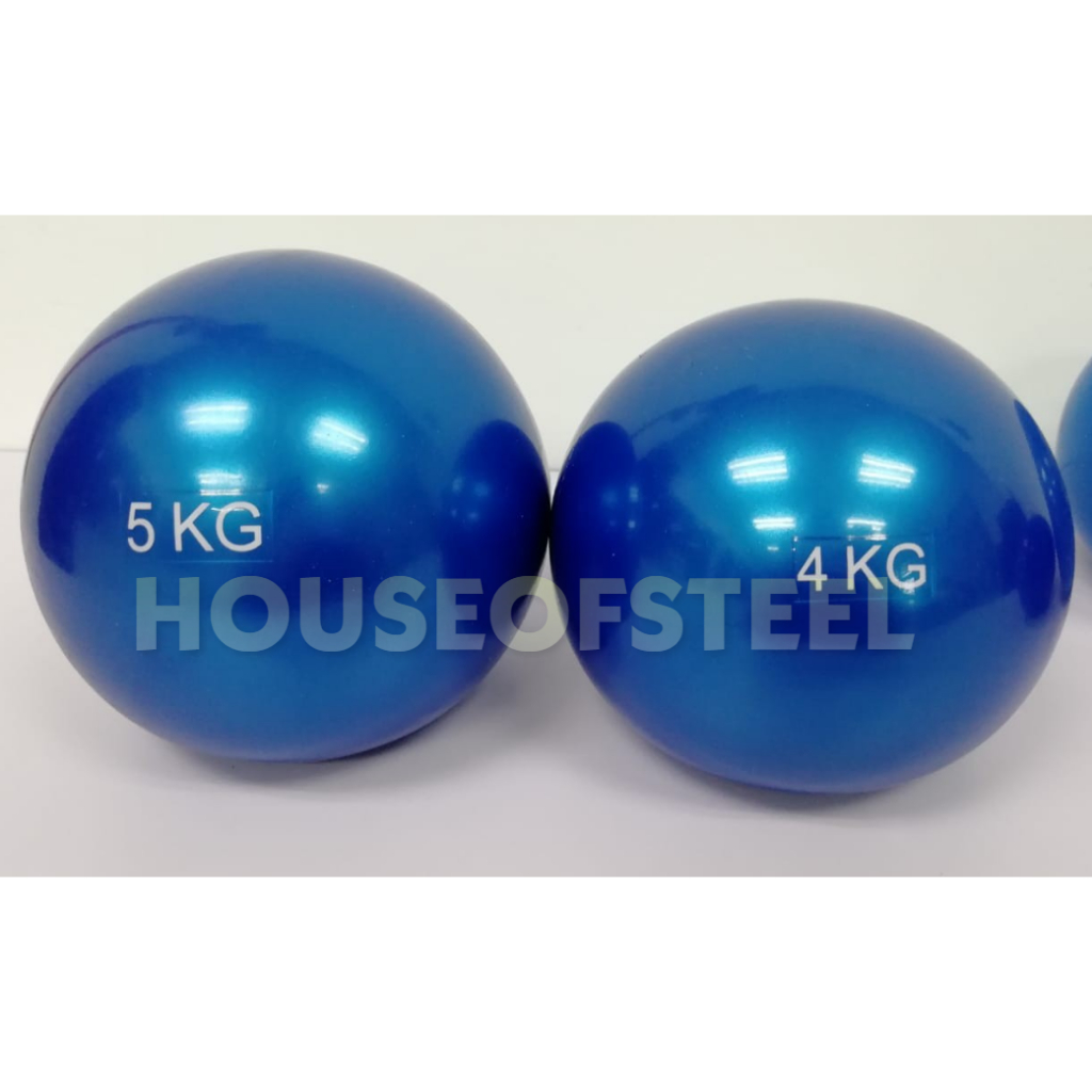 PREMIUM inflatable Medicine Ball / Soft PVC Shot Putt [4 KG / 5 KG ...