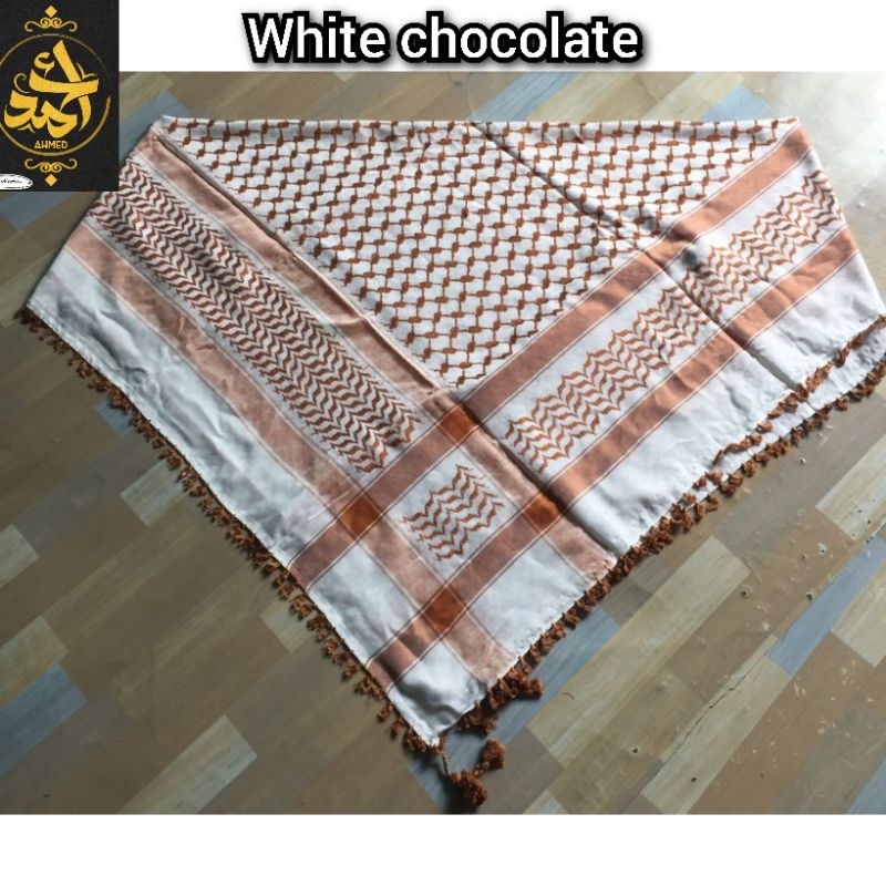 Hirbawi Premium Arabic Scarf 100% Cotton Shemagh Keffiyeh 50X50 Arab ...