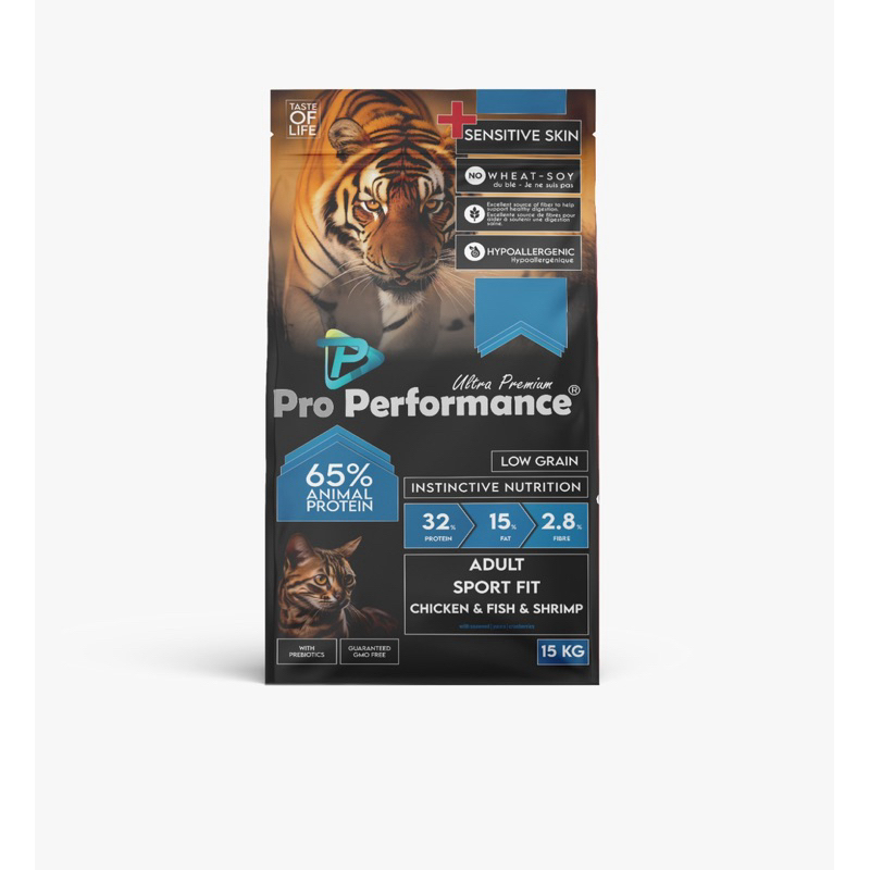 Pro Performance Ultra Premium Adult Sport Fit Cat Food - Chicken & Fish ...