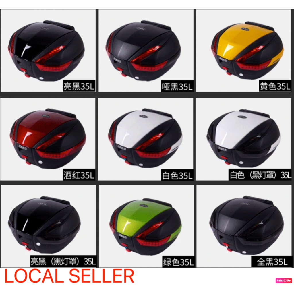 LED Light Box Storage Motor Motorcycle 47 Litre Lampu Trunk GIVI Lampu ...