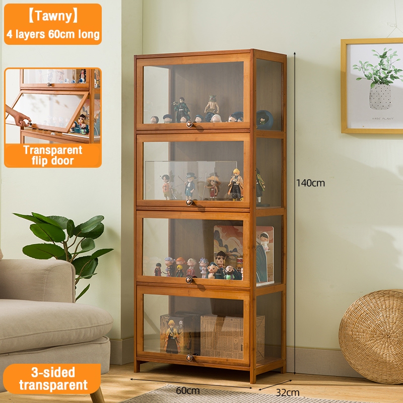Display Cabinet Storage Box Model Toy Handmade Transparent Glass ...
