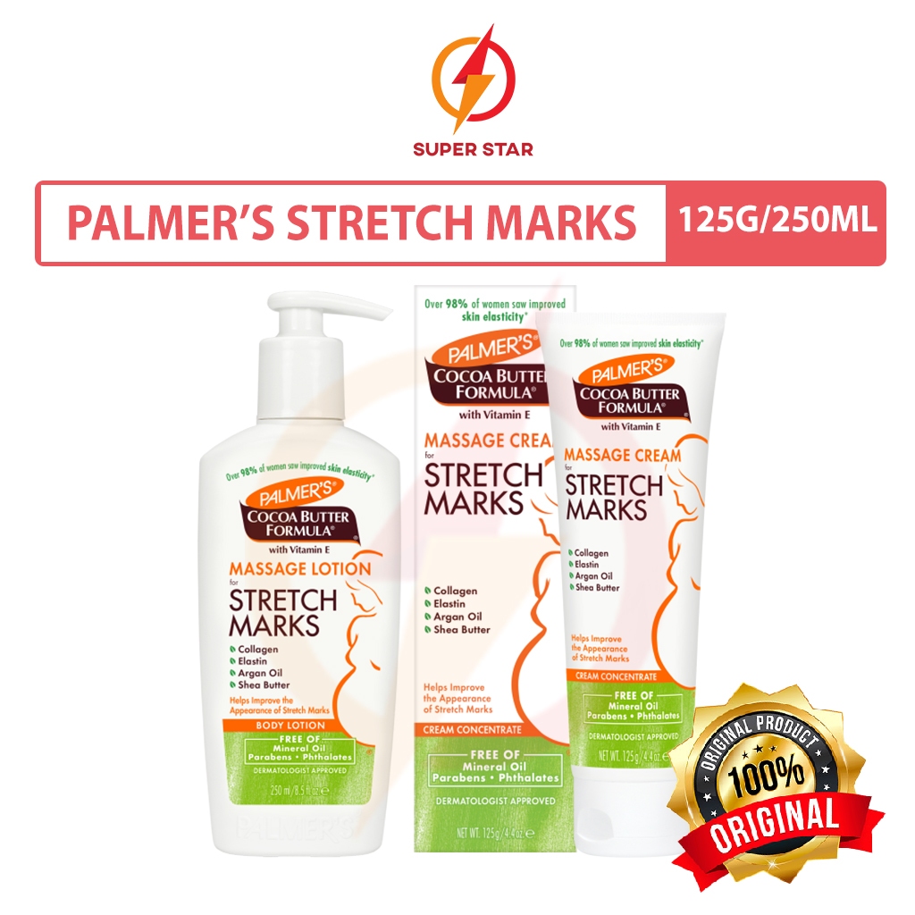 Palmer's Cocoa Butter Formula Massage Lotion / Cream For Stretch Marks 125g/ 250ml | Shopee Malaysia
