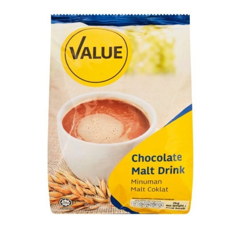 VALUE Halal ☑️ Combo x2 Chocolate Malt/Minuman Coklat 2kg | Shopee Malaysia