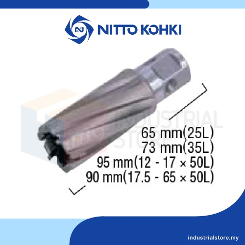 Nitto Kohki Jetbroach Cutter (TCT) 33mm(Ø) to 55mm(Ø), Length ...