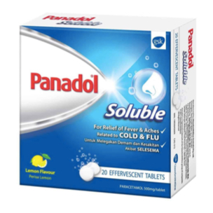 Panadol Soluble Lemon Flavour 20's Effervescent Tablets | Shopee Malaysia