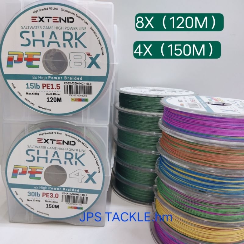 Extend SHARK PE 4X(150m)/8X(120m) line extend line | Shopee Malaysia