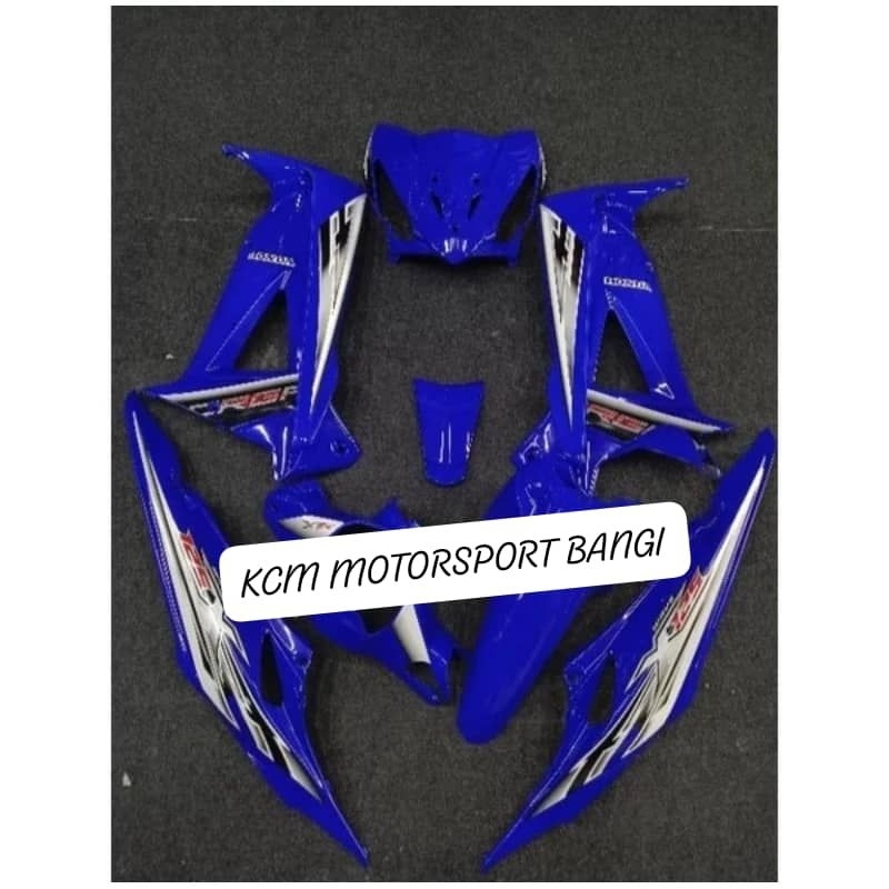 COVERSET HONDA WAVE 125X ULTIMO samco blue sticker standart/125X wave ...