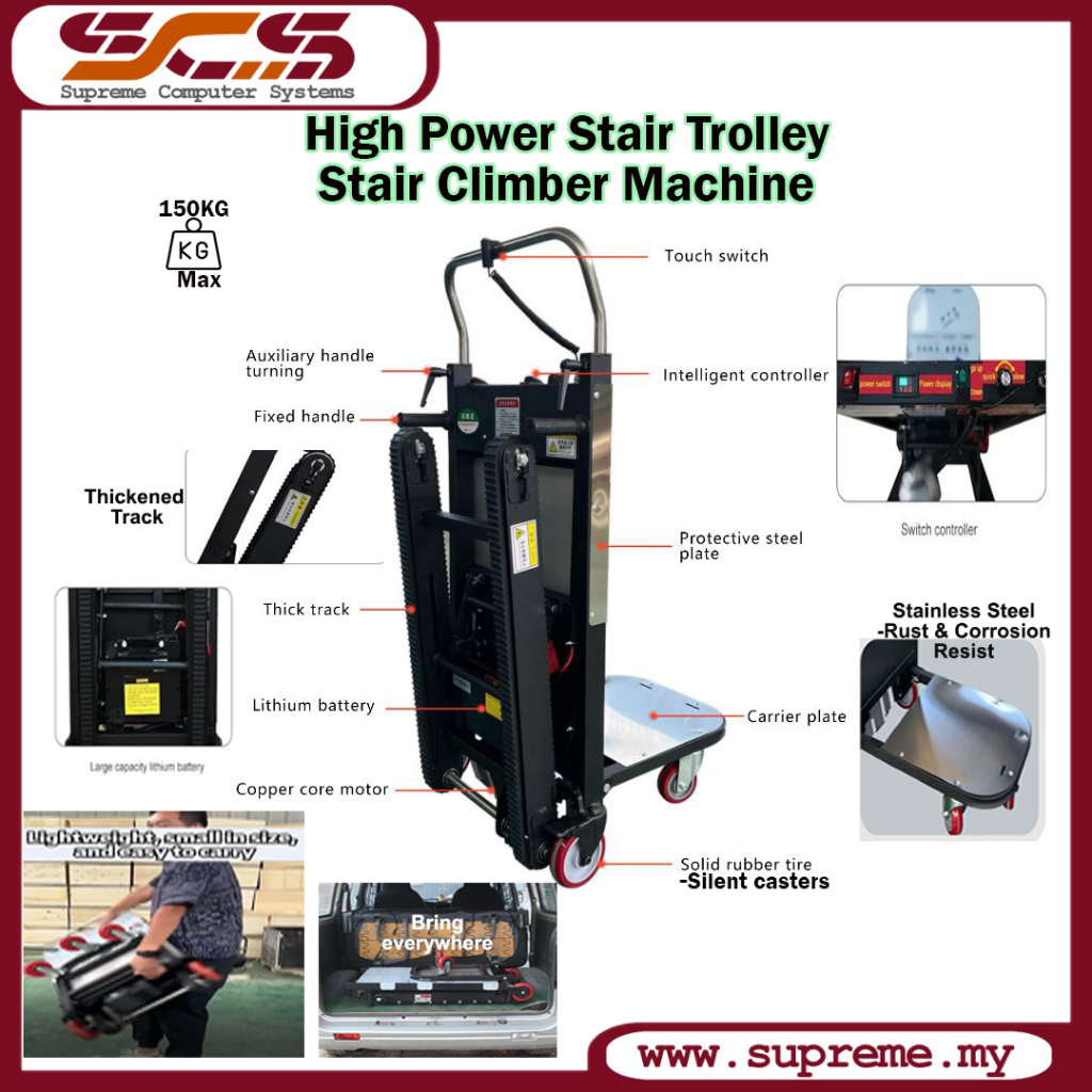 High Power Stair Climber Hand Truck Stair Climbing Machine Electric ...