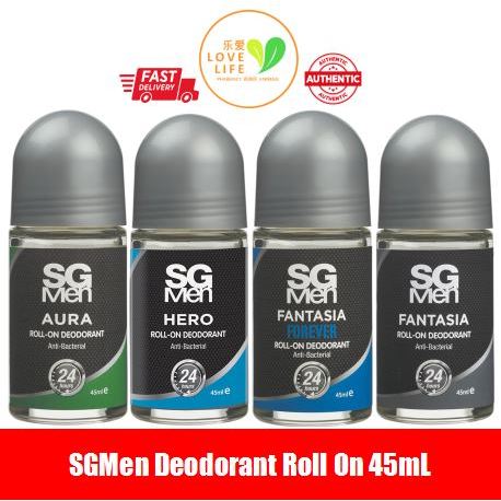 OFFER SG MEN DEODORANT ROLL ON (SGMEN) 45ML HERO / FANTASIA / F FOREVER ...