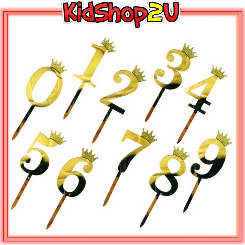 Happy Birthday Number Age Topper Cake Topper Decoration | Shopee Malaysia